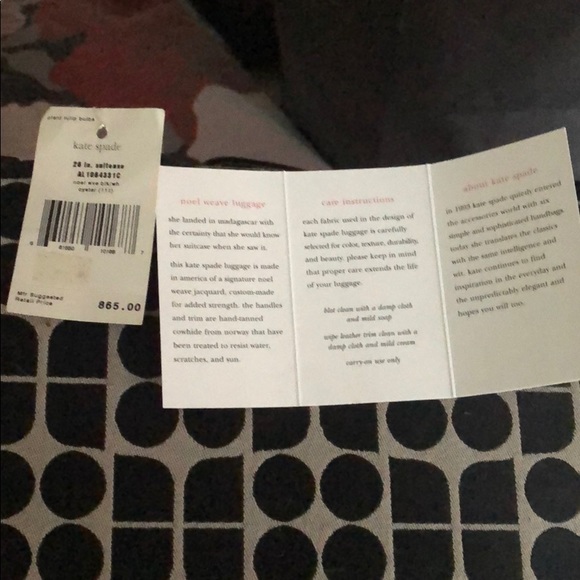 kate spade | Bags | Kate Spade Noel Weave Luggage | Poshmark